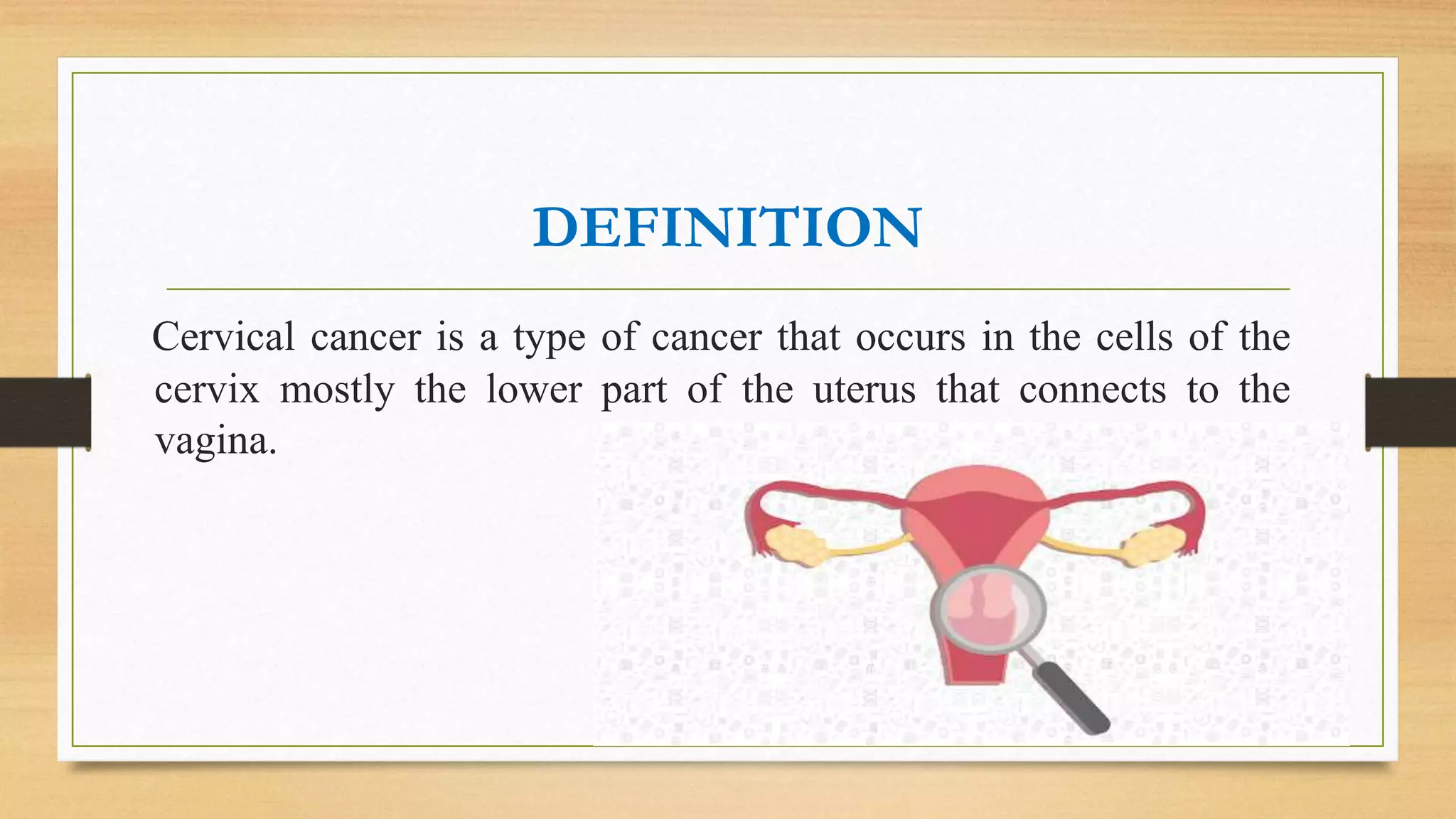 Cancer of cervix and its management | PPTX