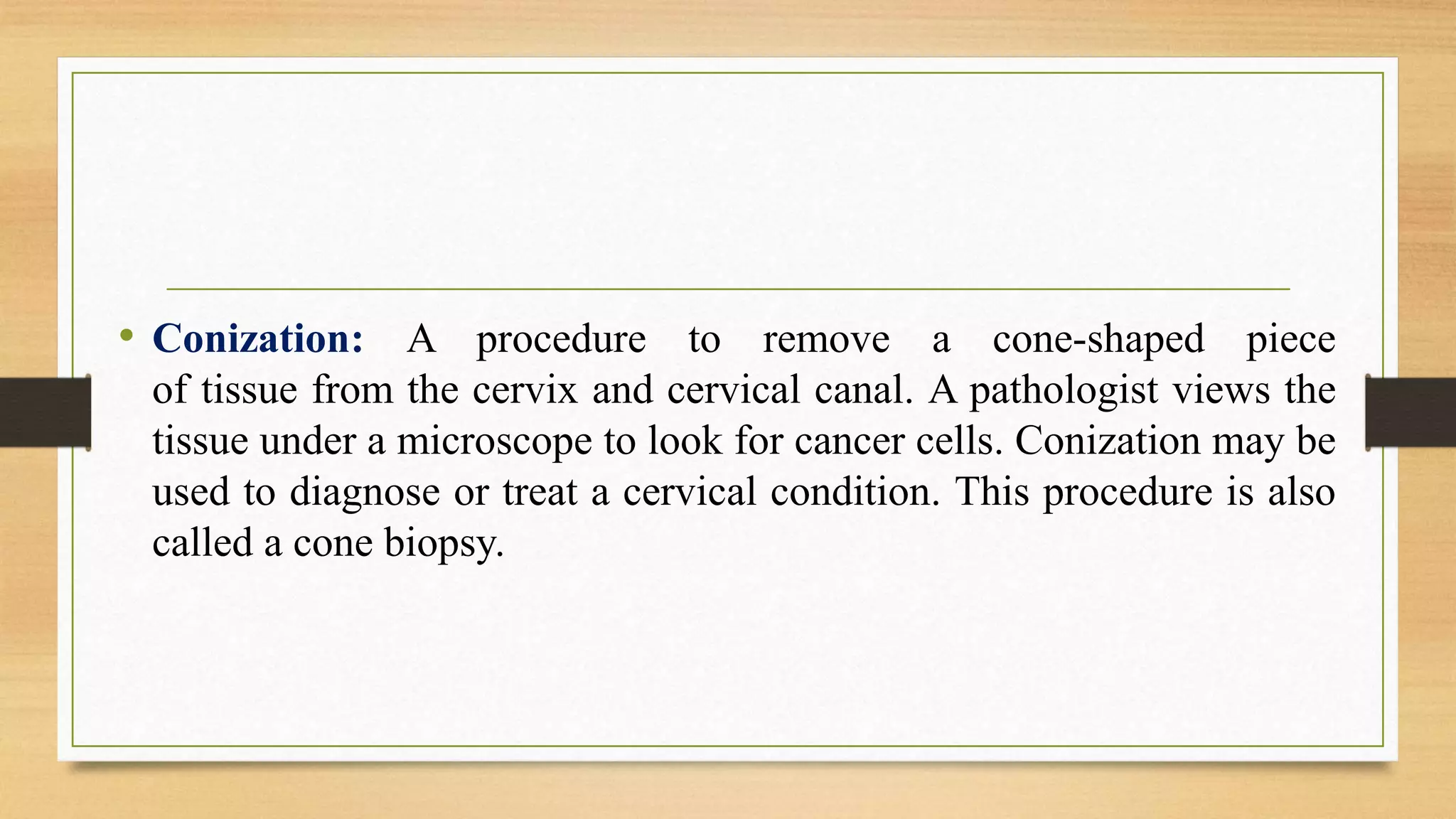 Cancer of cervix and its management | PPTX