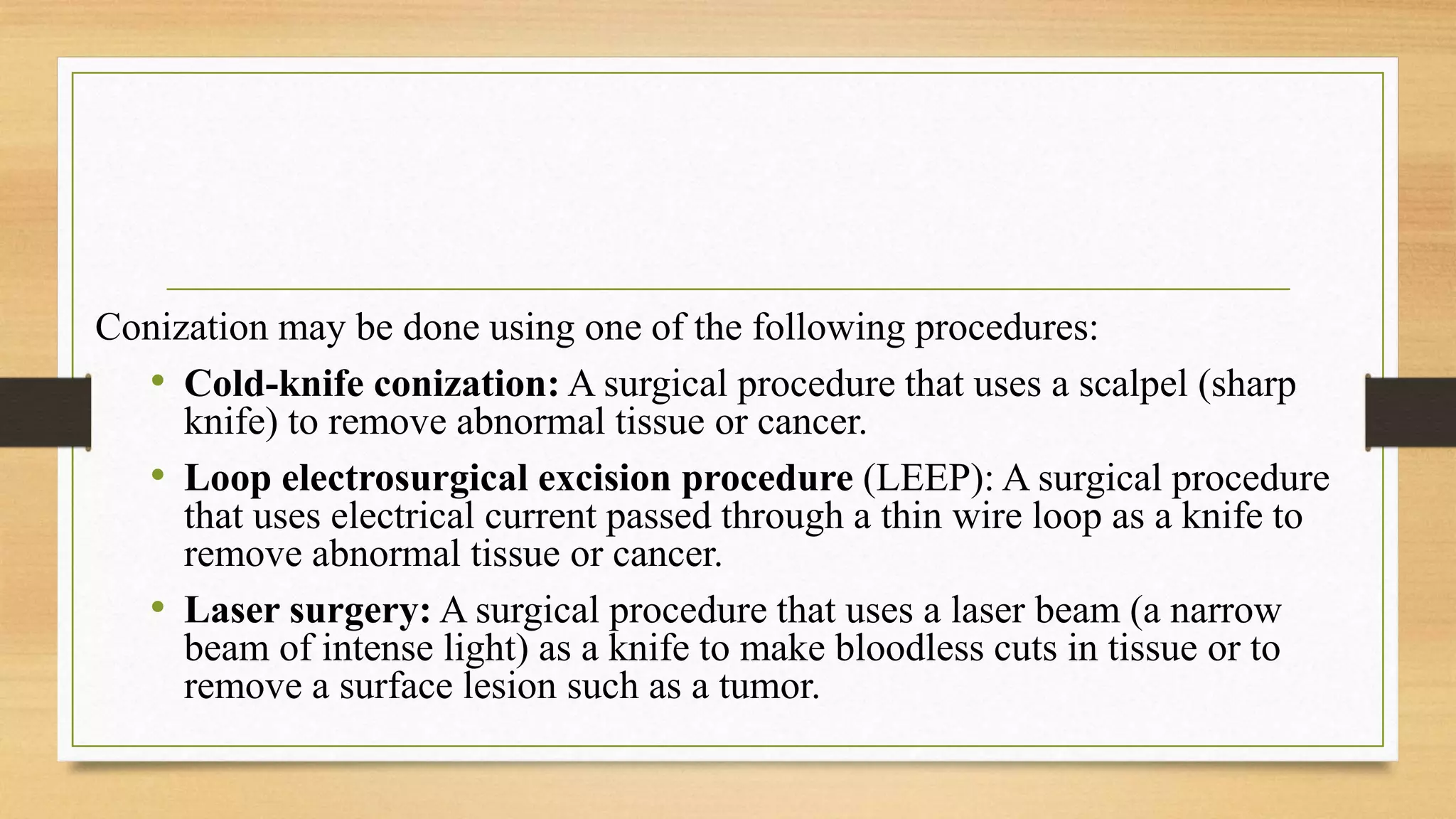 Cancer of cervix and its management | PPTX