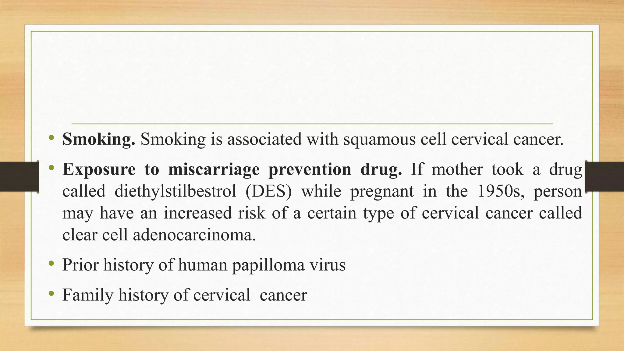 Cancer of cervix and its management | PPTX