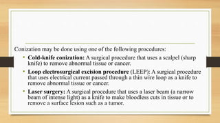 Cancer of cervix and its management | PPTX