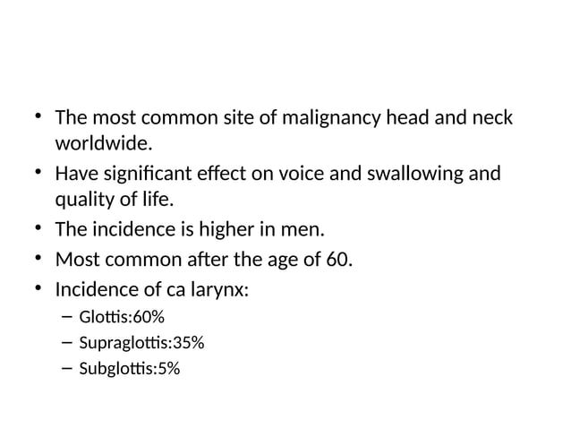 Cancer of larynx in otolaryngology .pptx