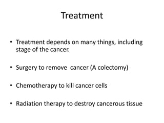 Cancer of the large intestine [autosaved] | PPTX