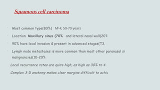 Cancer of the Nasal Cavity and paranasal sinus .pptx