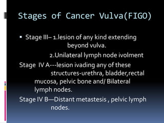 Cancer of vulva | PPTX