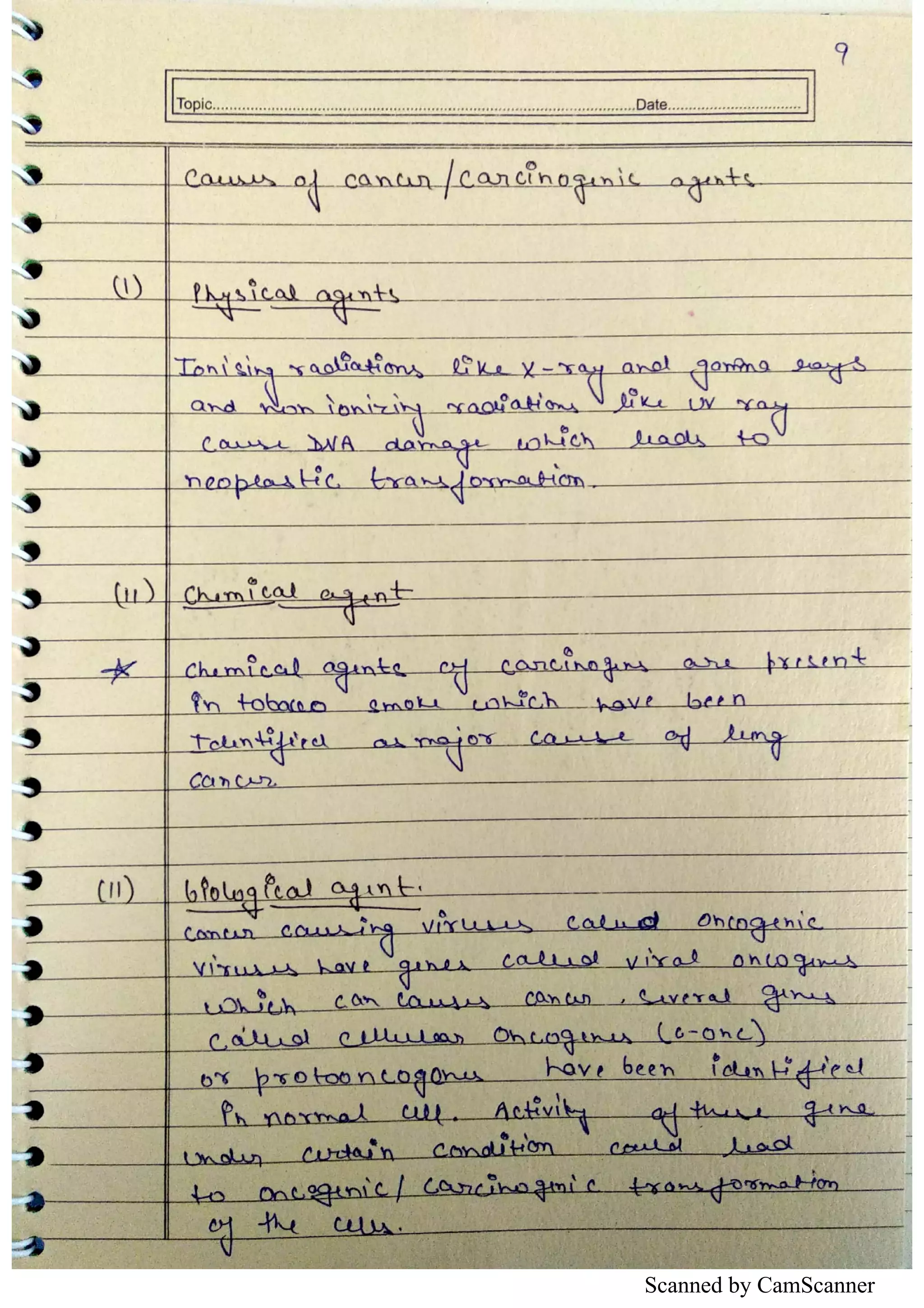Cancer / Oncology Biology Investigatory Project | PDF