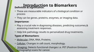 Cancerous biomarkers presentation. .pptx