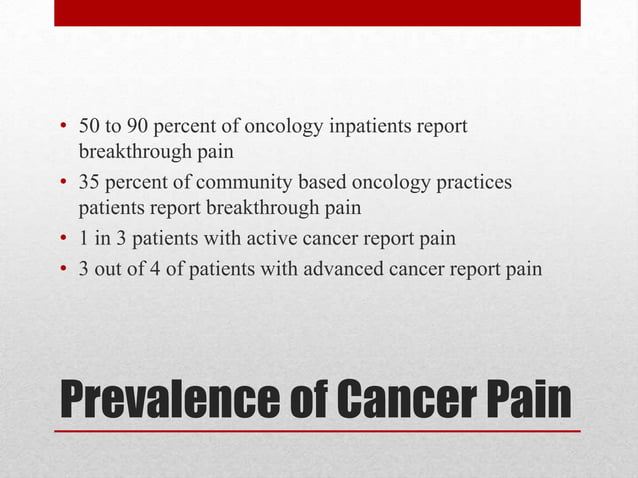 Cancer pain | PPT