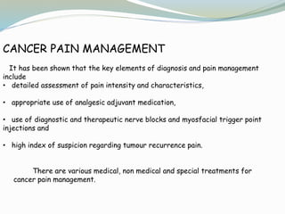 Cancer pain management | PPTX
