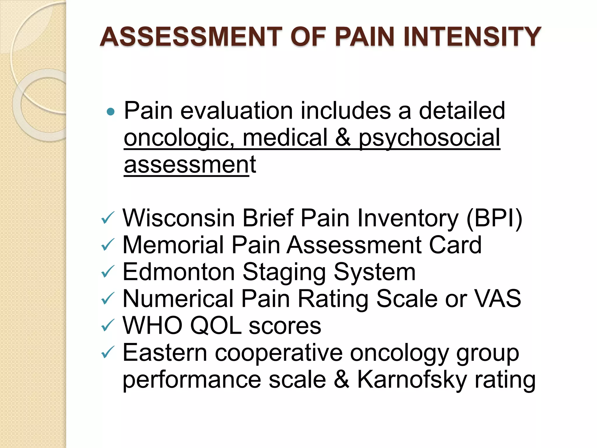 Cancer pain managment | PPTX
