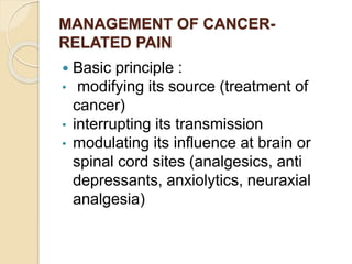 Cancer pain managment | PPTX