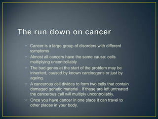Cancer powerpoint | PPTX