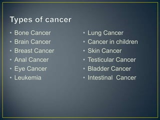 Cancer powerpoint | PPTX