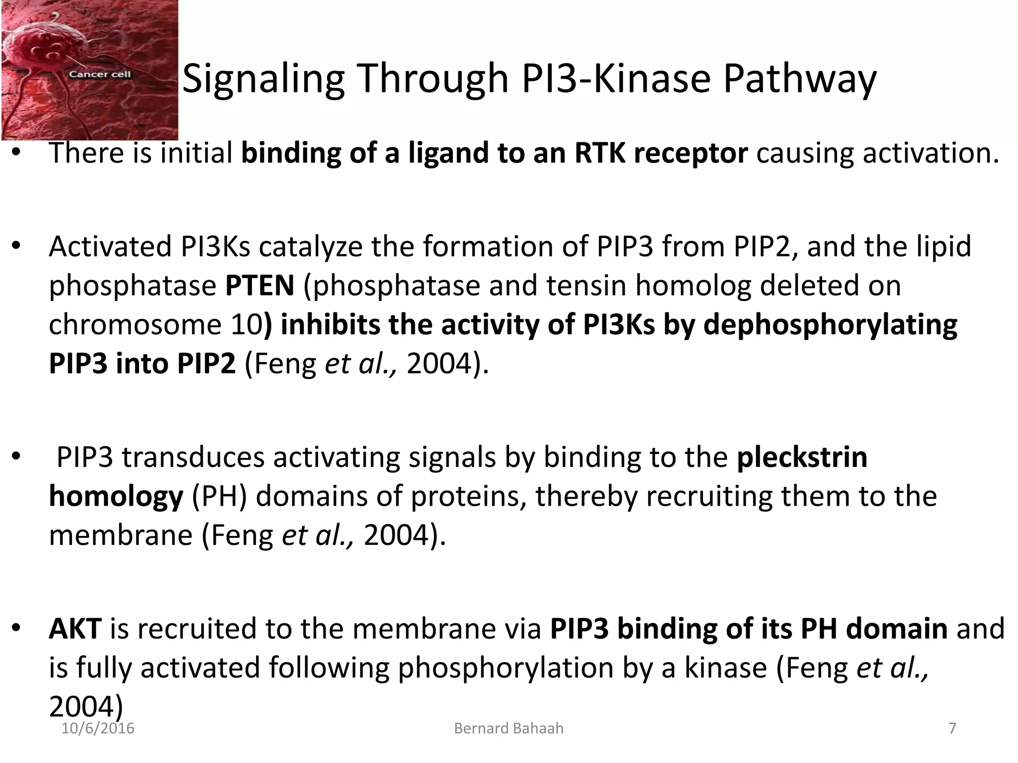 The PTEN and PI3-Kinase Pathway in Cancer ppt | PPTX