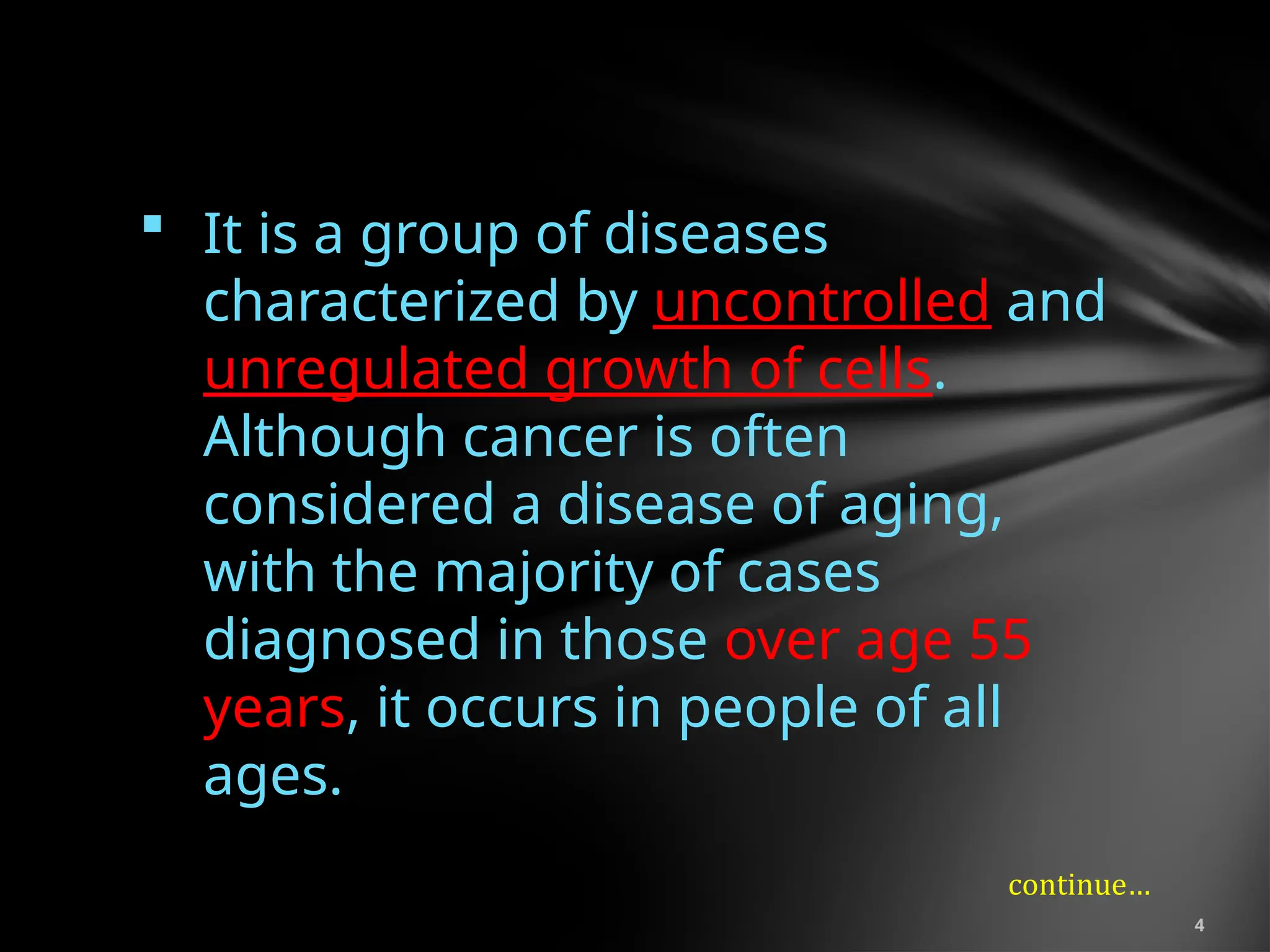 Development of cancer cells etiology, classification $ staging of ...