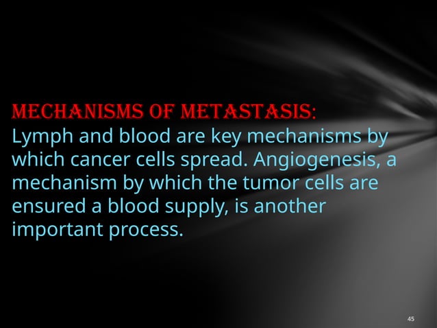 Development of cancer cells etiology, classification $ staging of ...