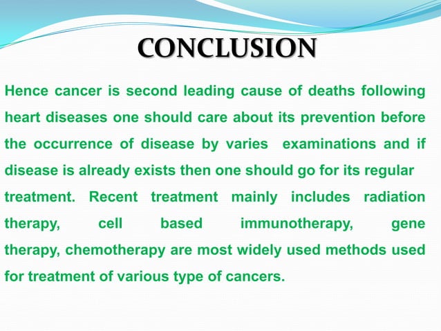 Cancer ppt | PPTX