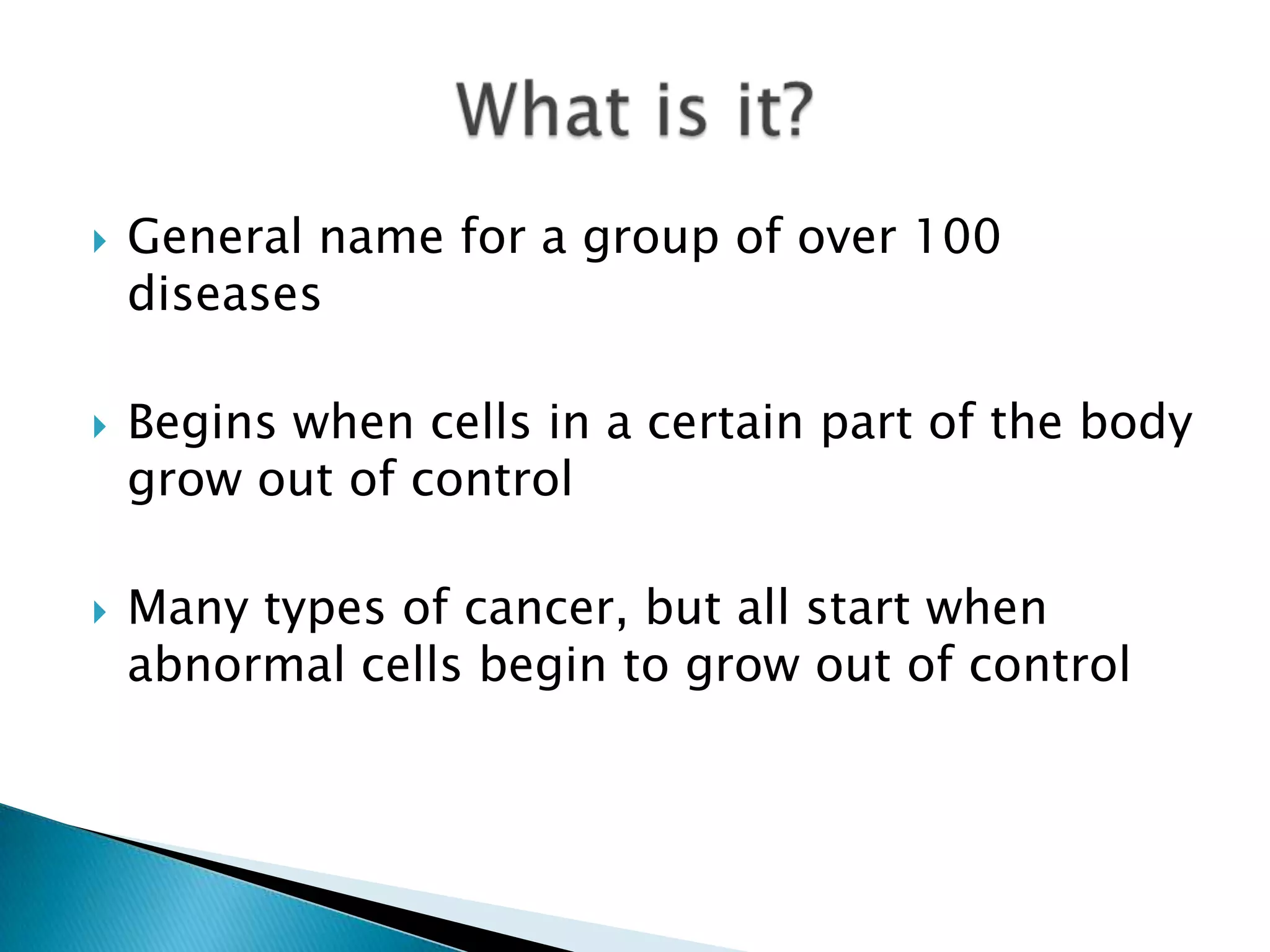 Cancer presentation | PPT