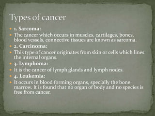 Cancer presentation | PPTX