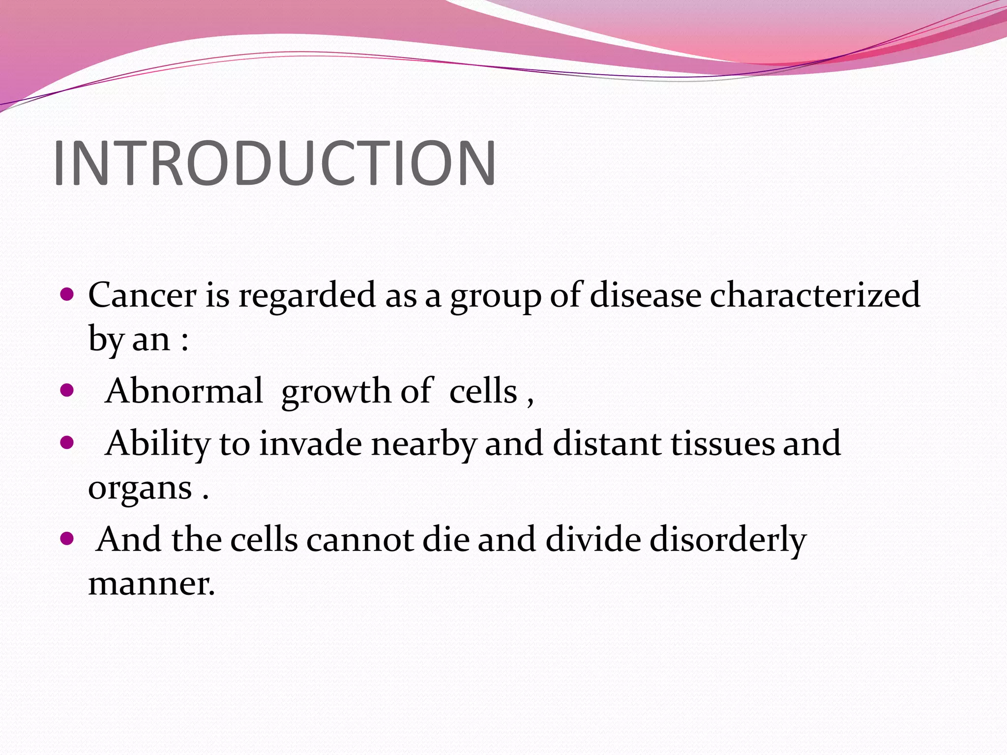Cancer presentation | PPT