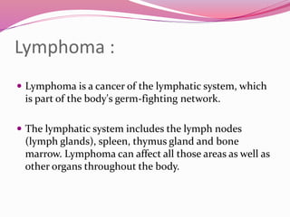 Cancer presentation | PPTX