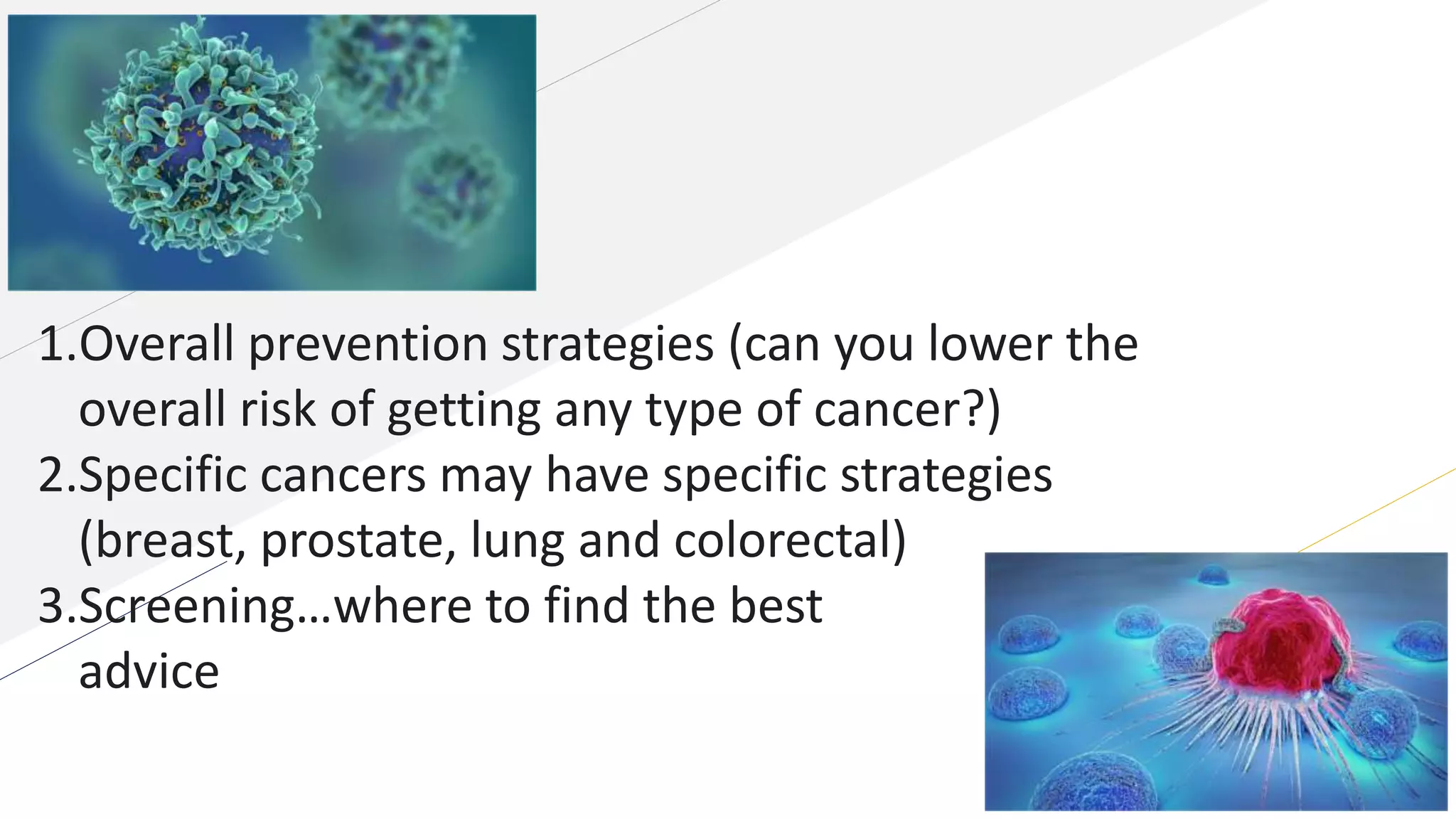 Cancer prevention | PPTX