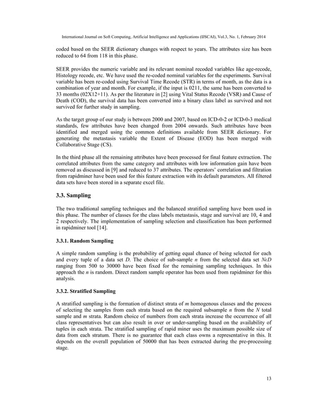 Cancer prognosis prediction using balanced stratified sampling | PDF
