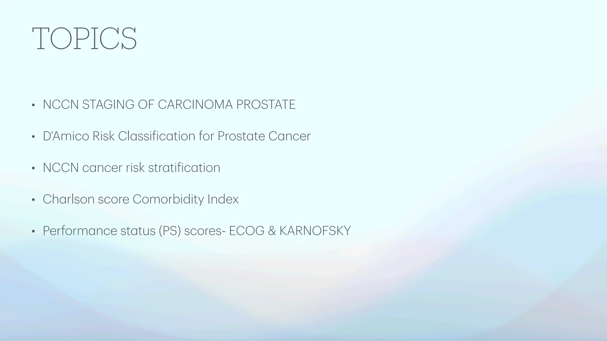 CARCINOMA PROSTATE - STAGING AND RISK STRATIFICATION | PDF