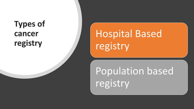 Cancer registries in india | PPTX | Cancer | Diseases and Conditions