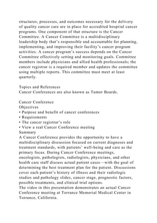 Cancer RegistriesObjectives• Cancer registry definition• P.docx