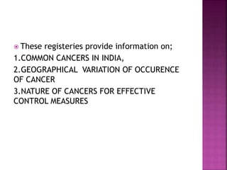 Cancer registry | PPTX
