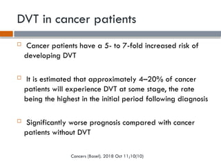 Cancer related thrombosis and role of anticoagulants | PPTX