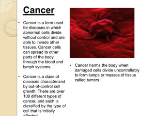 Cancer report | PPTX