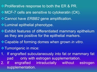 MCF-7: Human Breast Cancer Cell Line | PPT
