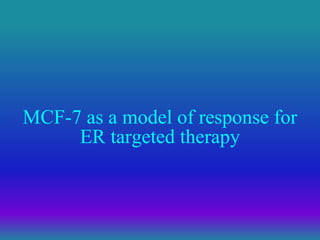 MCF-7: Human Breast Cancer Cell Line | PPT