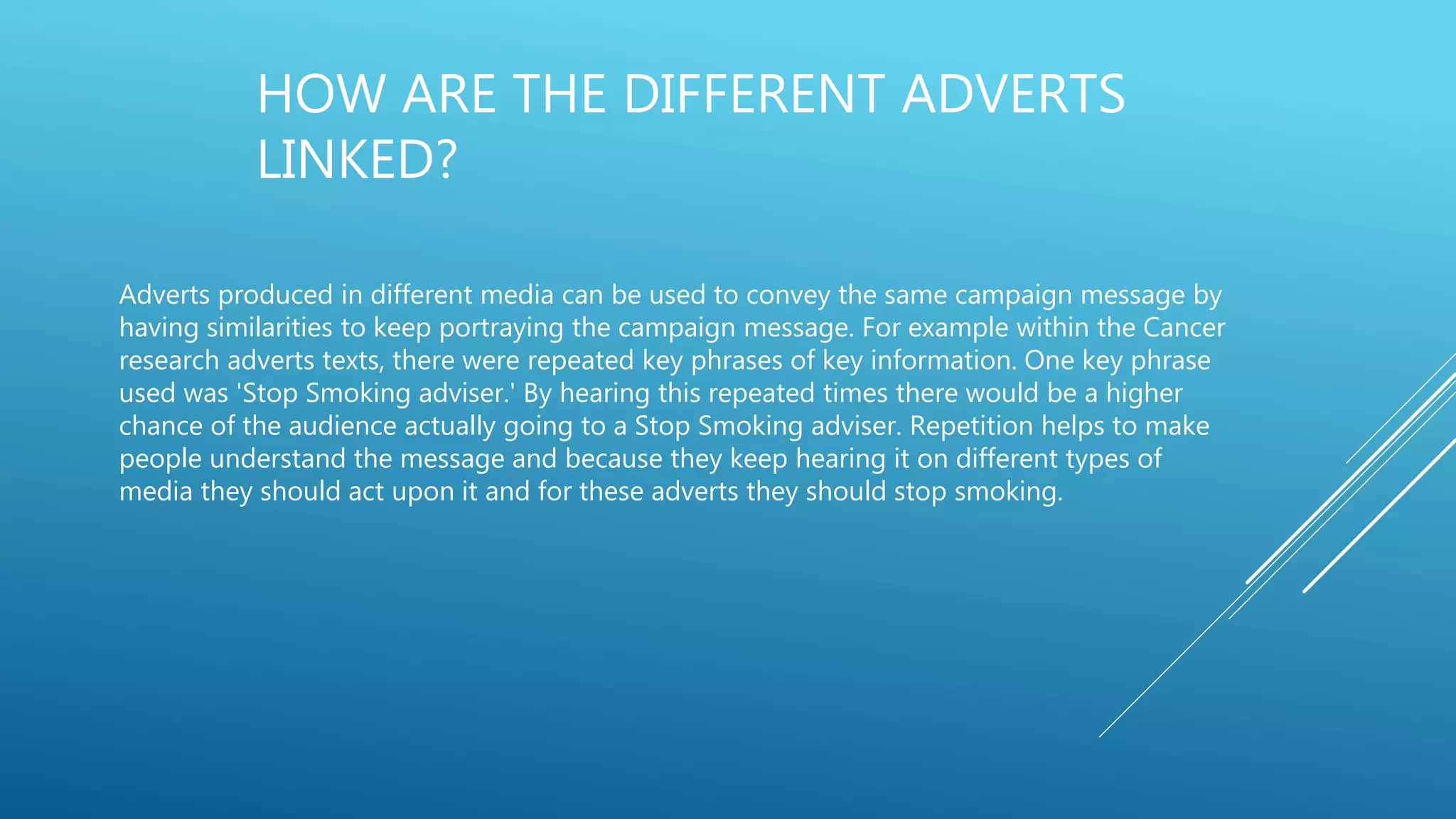 Cancer research uk adverts | PPTX