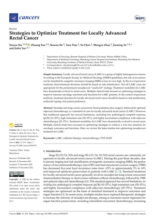 strategies to optimize treatment for locally advanced rectal cance.pdf