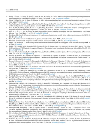 DNA Methylation and Histone Modification in Low-Grade Gliomas: Current ...