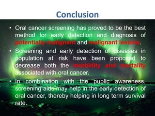 Cancer screening future | PPT
