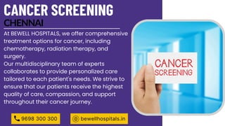 Cancer Screening Chennai.pdf .. | PPT