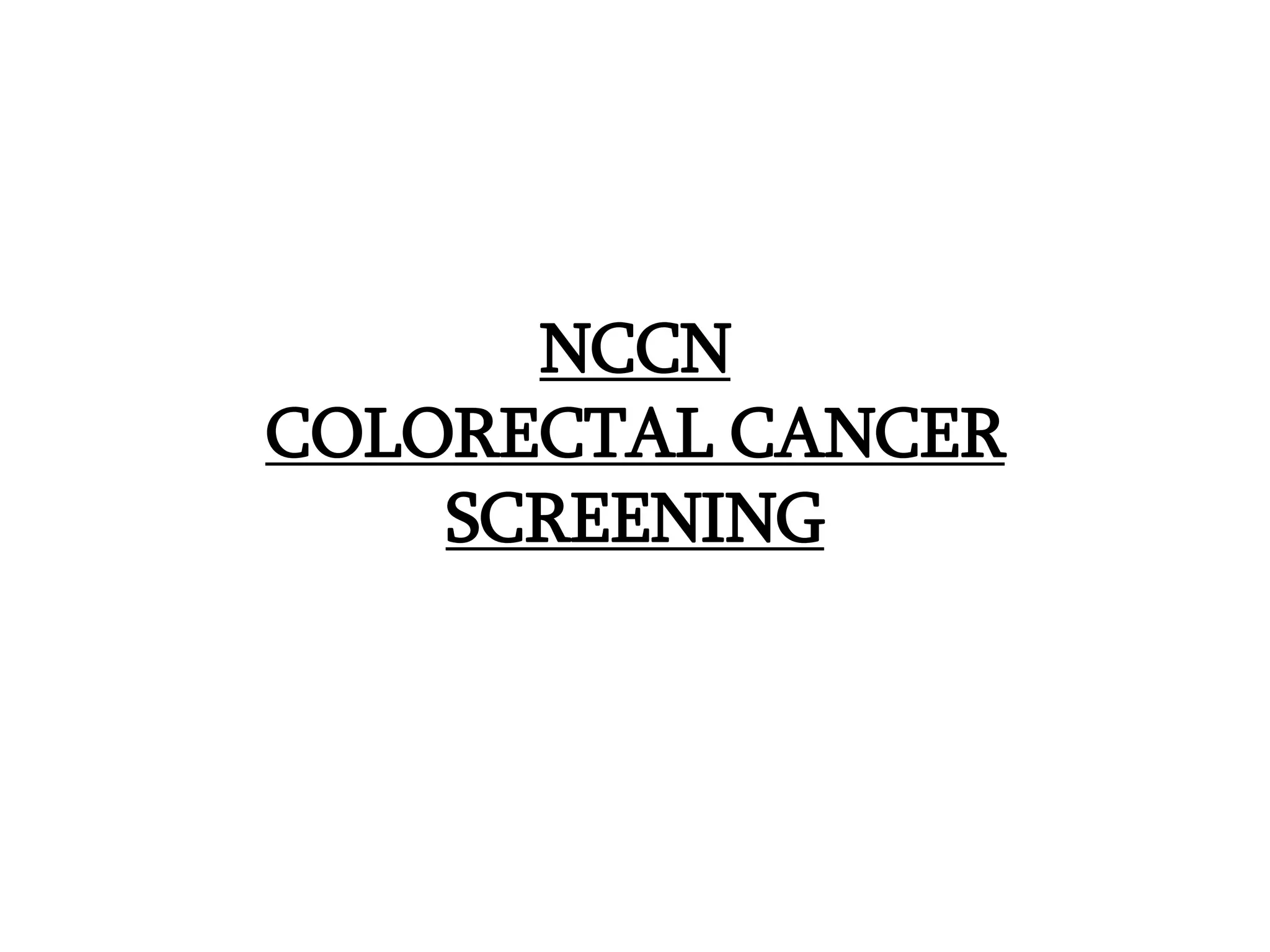 Cancer screening ppt. | PPTX