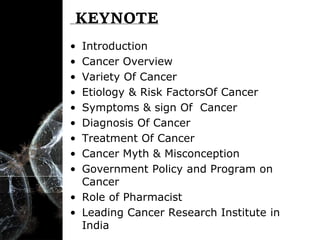 CANCER SeminarCancer Overview Type of Cancer.pptx