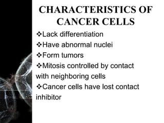CANCER SeminarCancer Overview Type of Cancer.pptx