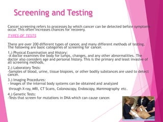 Cancer slides | PDF | Cancer | Diseases and Conditions