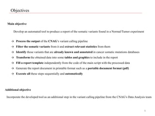 Normal/Tumor somatic mutations report tool | PPT