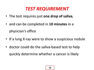 Cancer spit test | PPTX