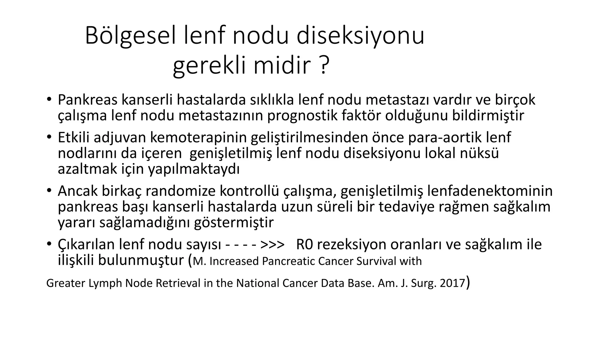 Cancers sunum lenf nodu pankreas kanseri | PPTX
