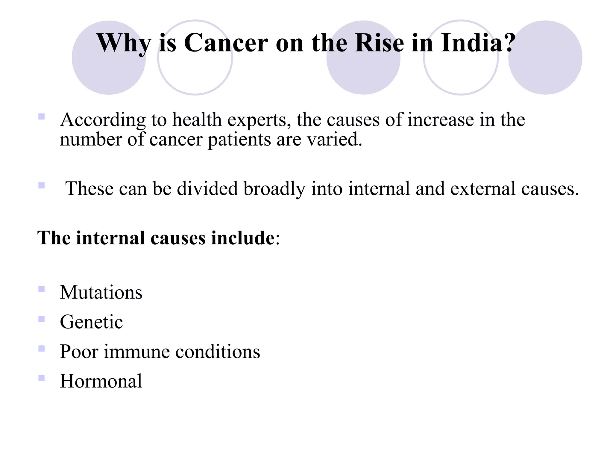 Know Cancer statistics in India | Major Types of Cancer Affecting ...