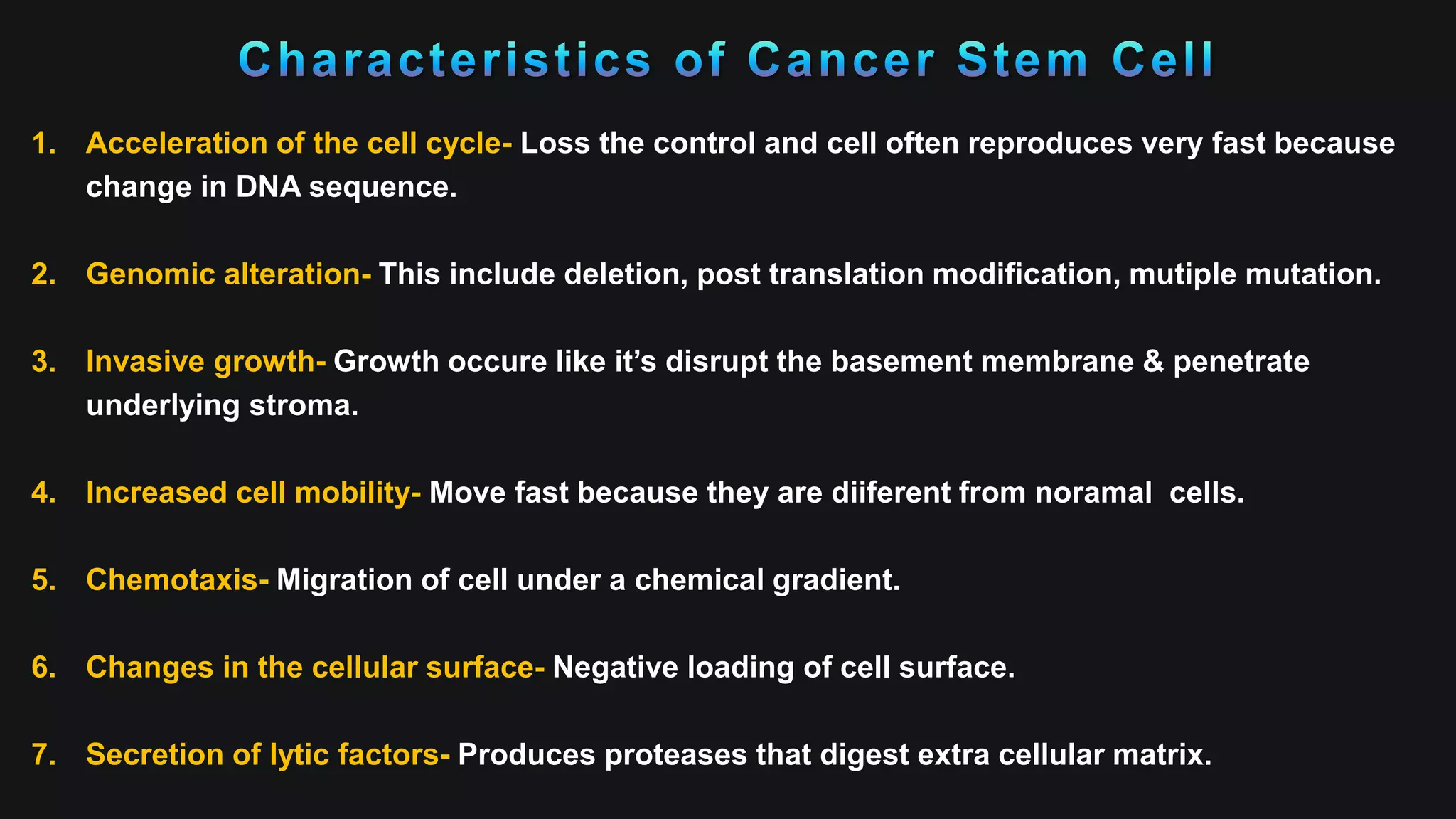 Cancer Stem Cell | PPTX