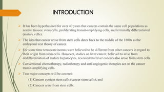 Cancer stem cells | PPTX